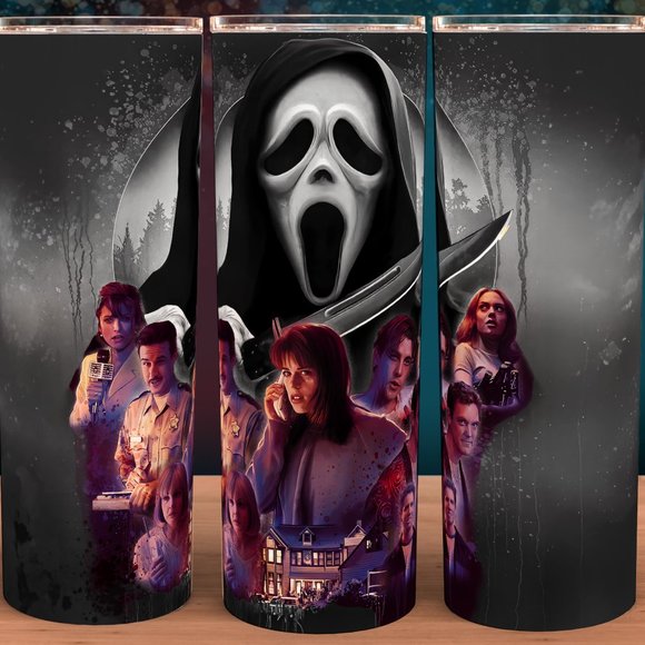 Handmade | Dining | Scream Ghostface Scary Horror Movie Cup Mug Tumbler ...